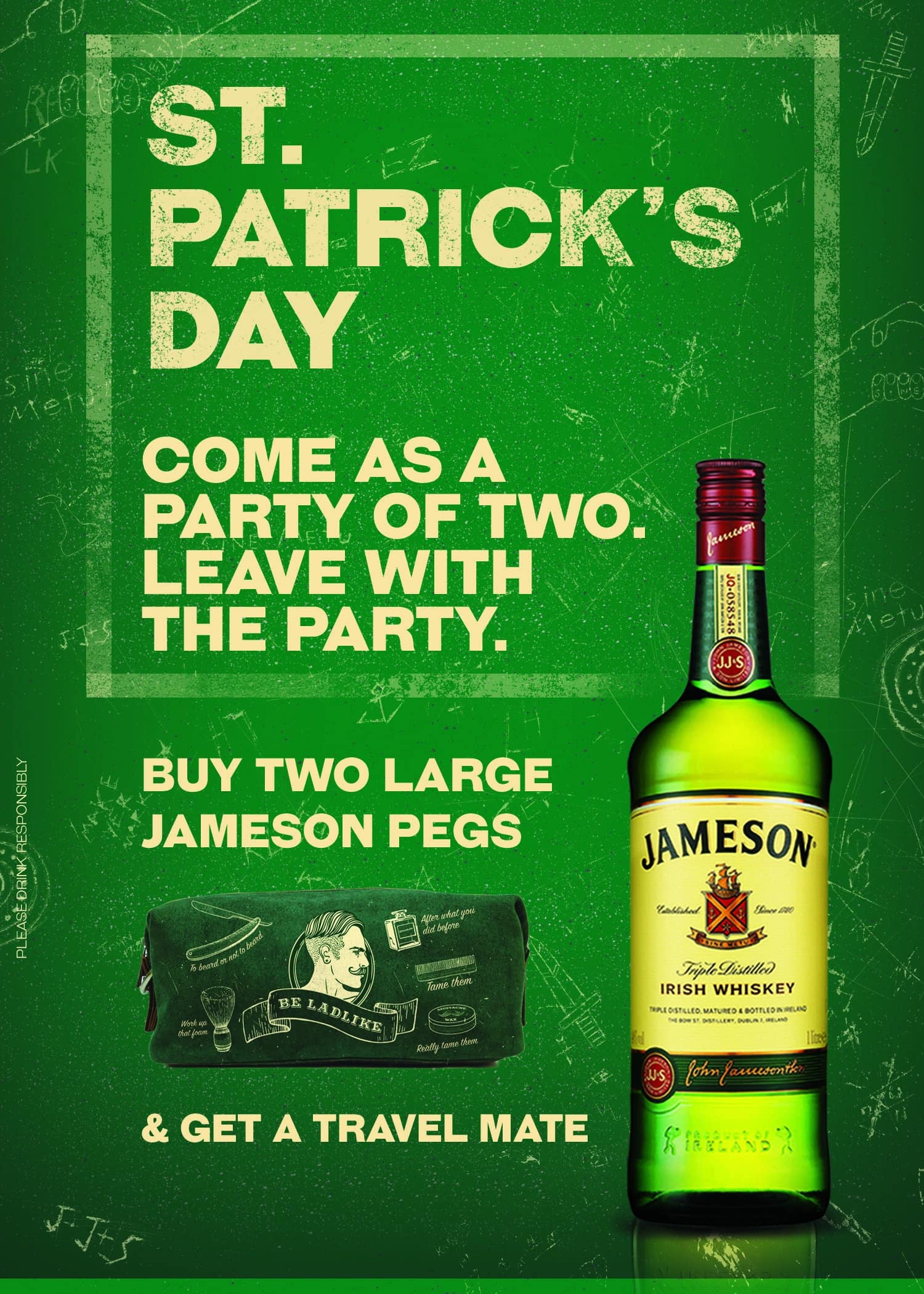 Jameson St. Patrick's Day Promo Tent Card 2 - Aspiration Advertising Private limited
